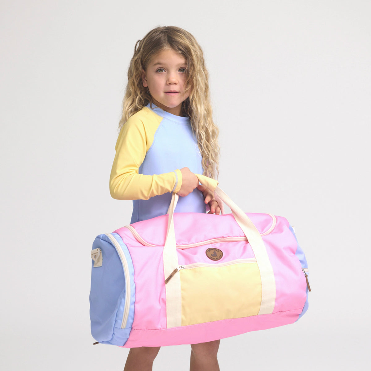 Crywolf Packable Duffel Bag - Pop Colourblock | Tea Pea