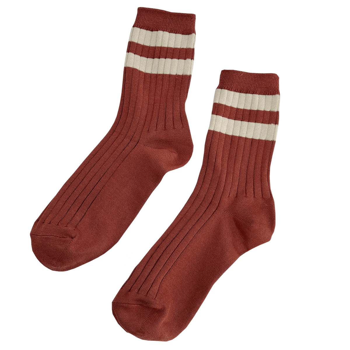 Le Bon Shoppe Her Varsity Socks - Tandoori | Tea Pea