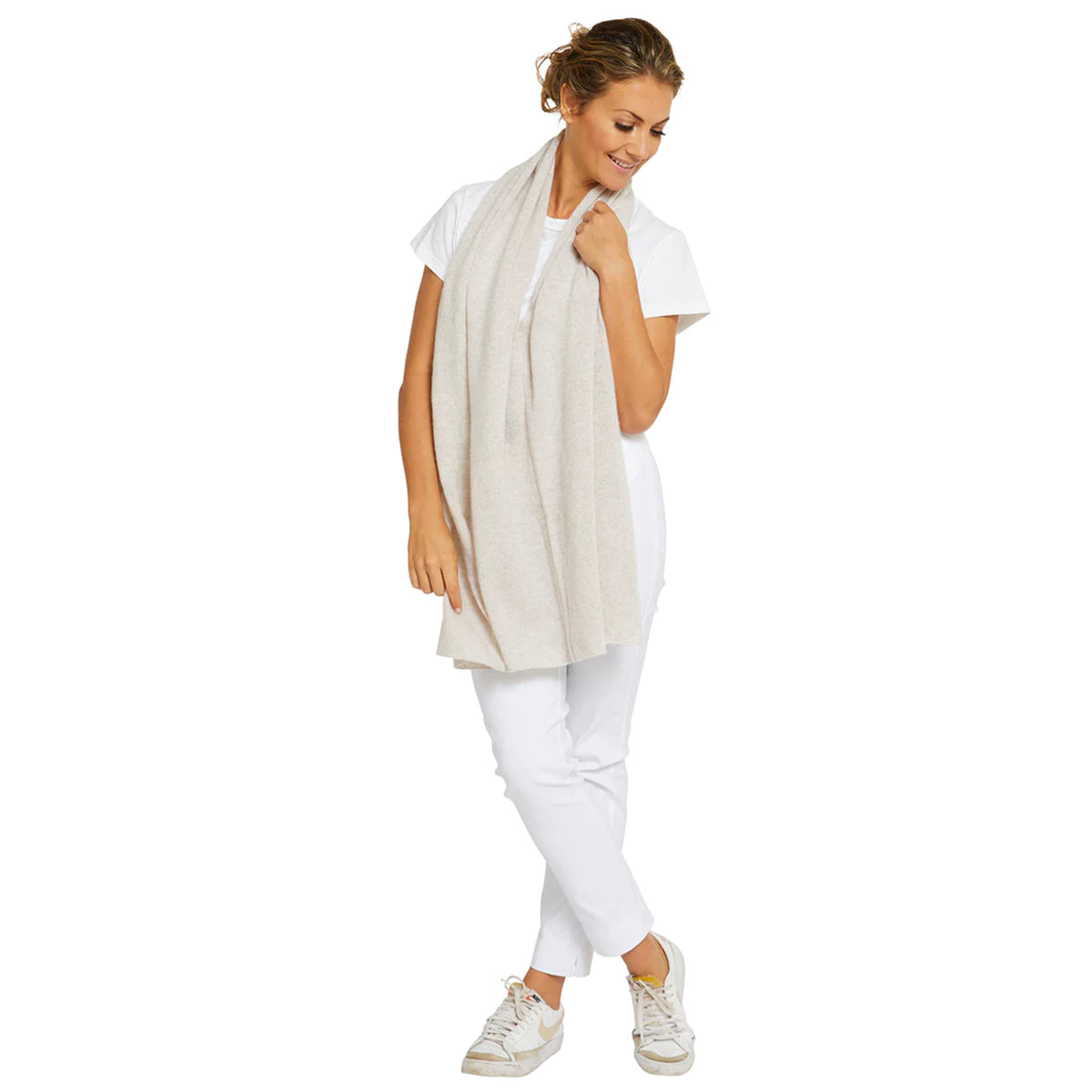 Classic Cashmere Topper - Latte | Tea Pea