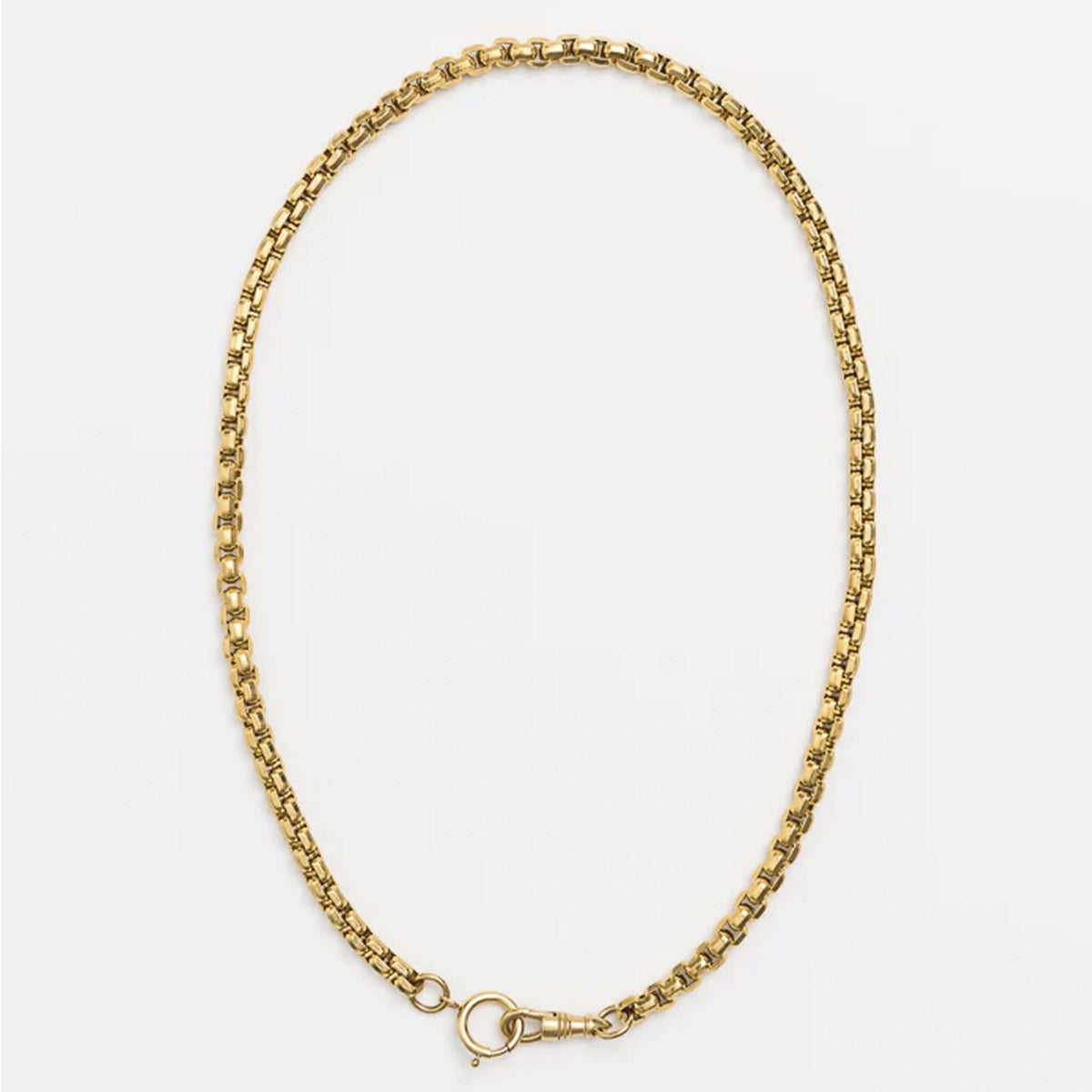 Cathy Pope Wide Snake Chain with Double Clasp - Gold | Tea Pea
