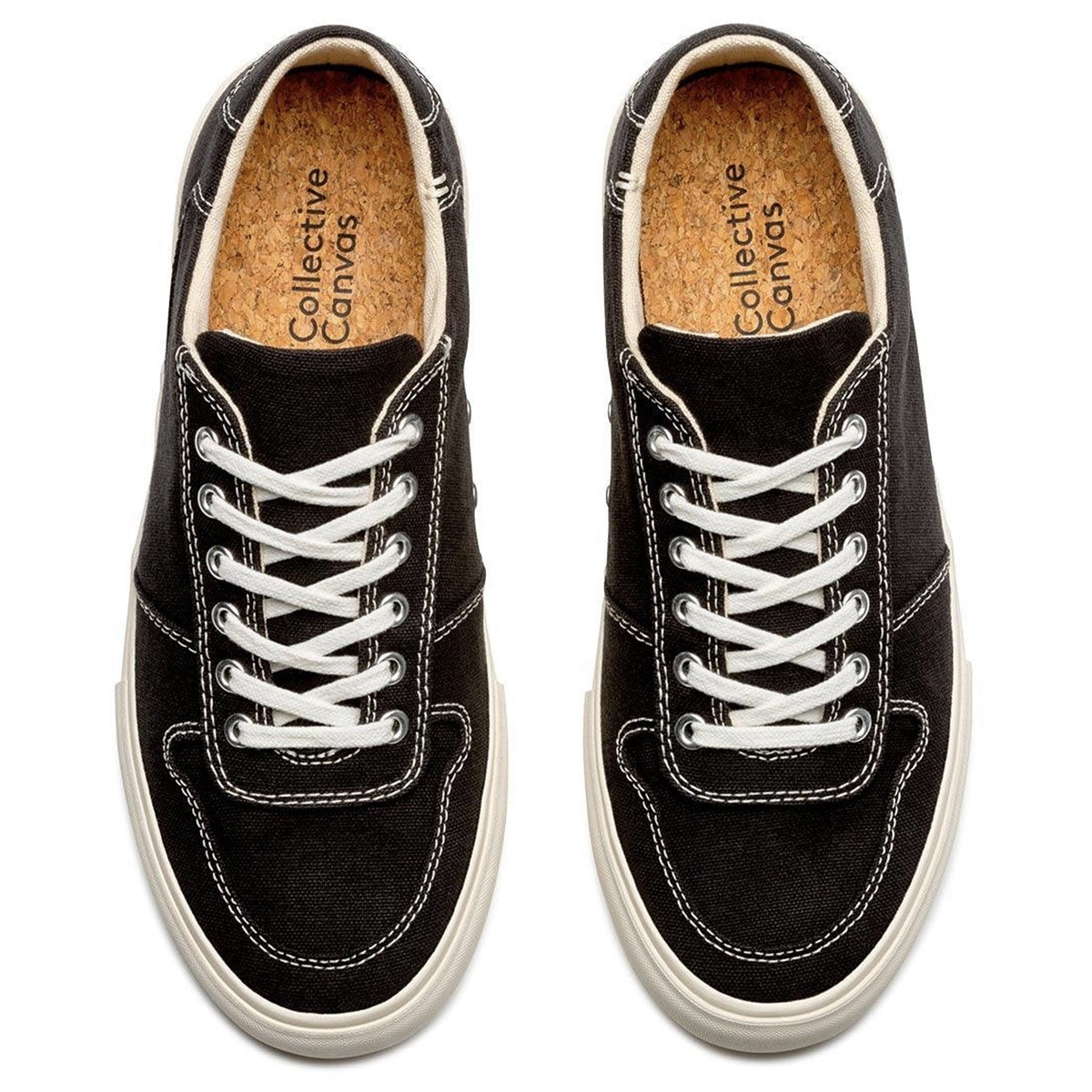 Collective Canvas Bal Shoes - Black & White | Tea Pea
