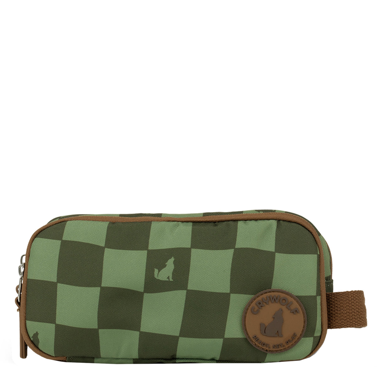 Crywolf Fable Pencil Case - Green Check | Tea Pea