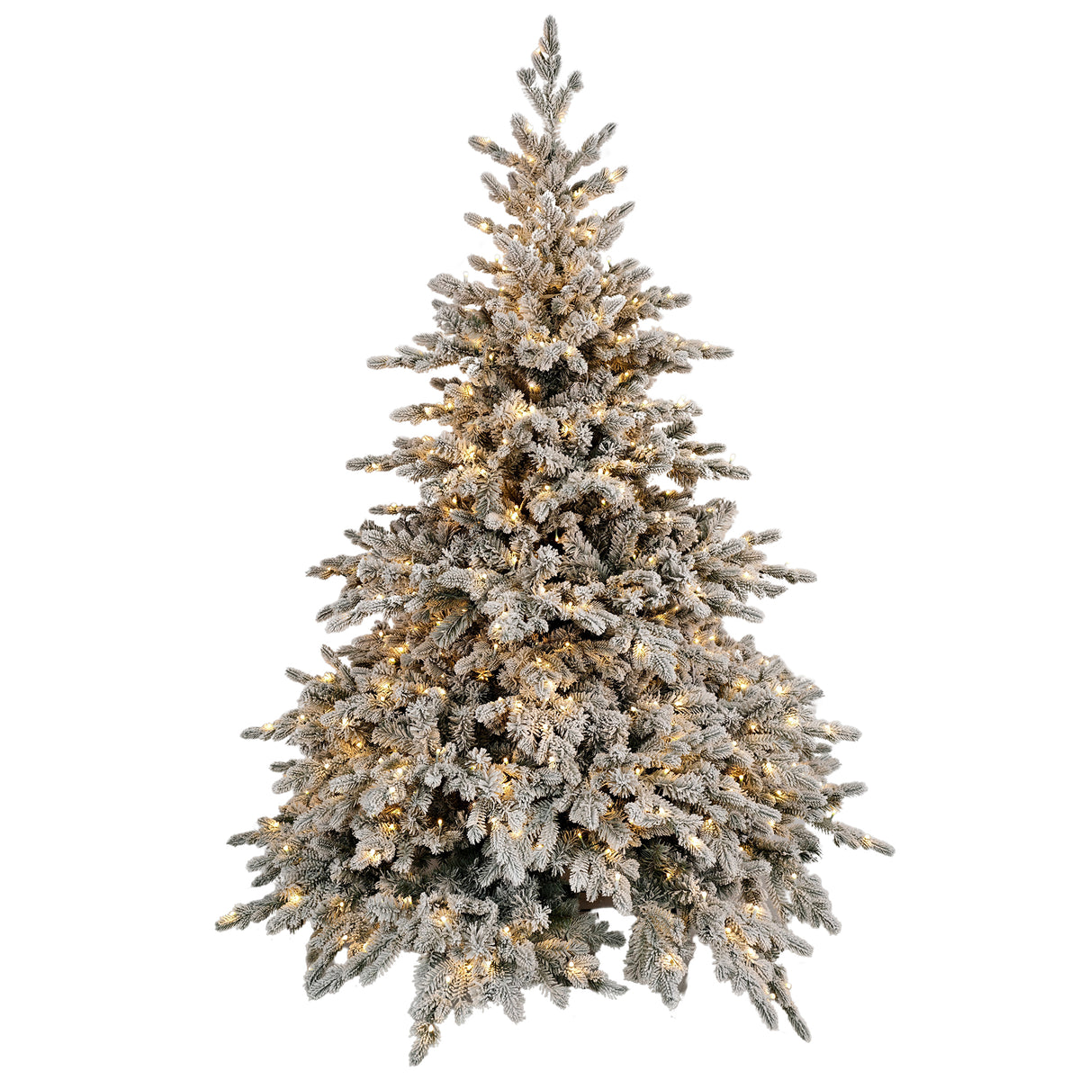 Evergreen Fir LED Lit & Snow Covered 7ft Christmas Tree | Tea Pea