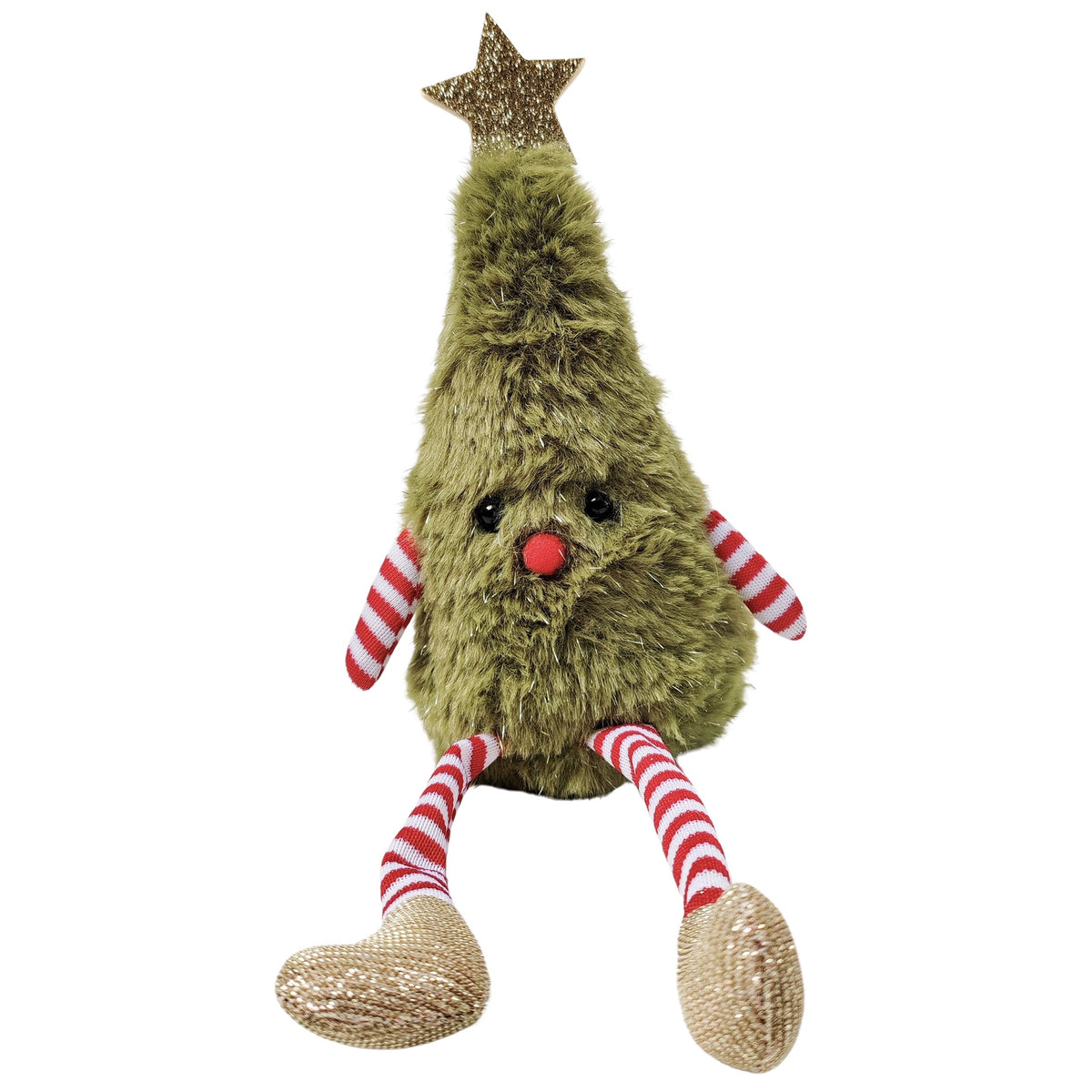 Fluffy Christmas Tree Soft Toy Decoration - Medium | Tea Pea