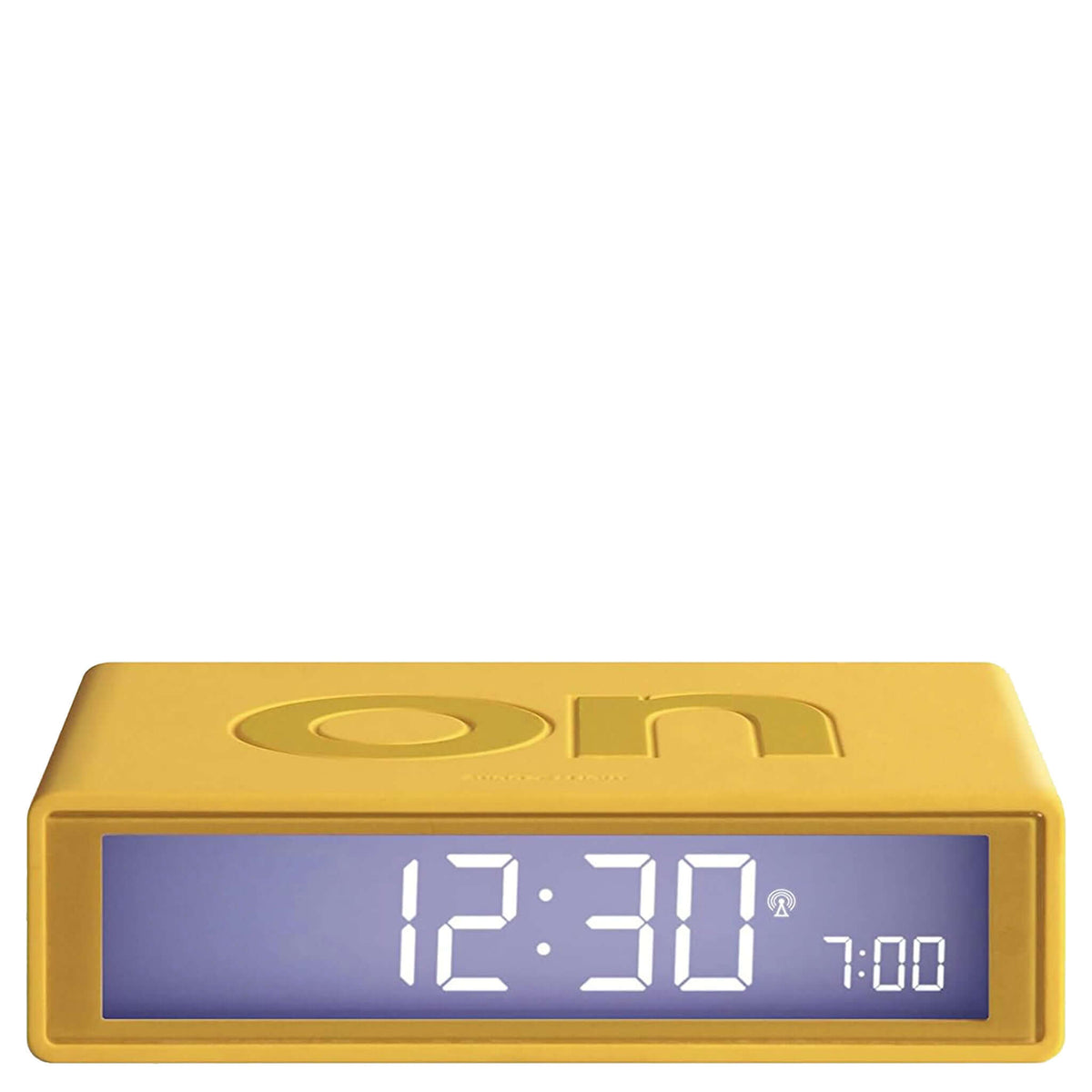 Lexon Flip Classic Reversible LCD Alarm Clock - Yellow | Tea Pea