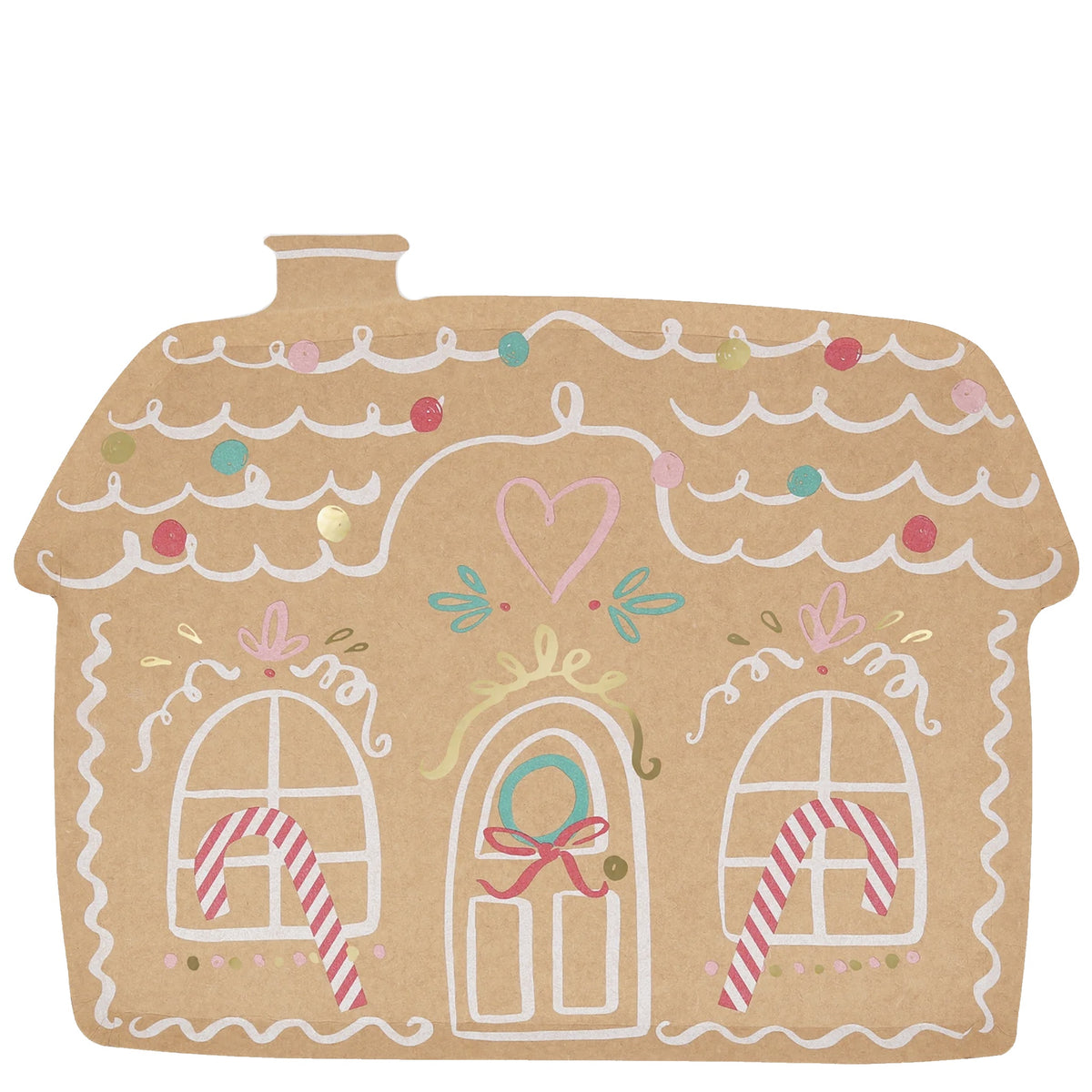 Meri Meri Paper Plate Set - Gingerbread House | Tea Pea