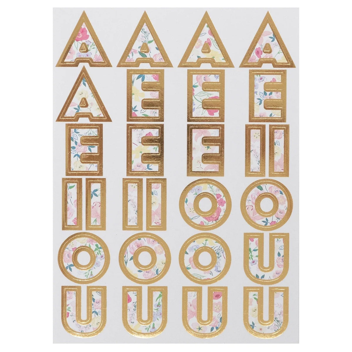 Meri Meri Sticker Sheet Set - English Garden Alphabet | Tea Pea
