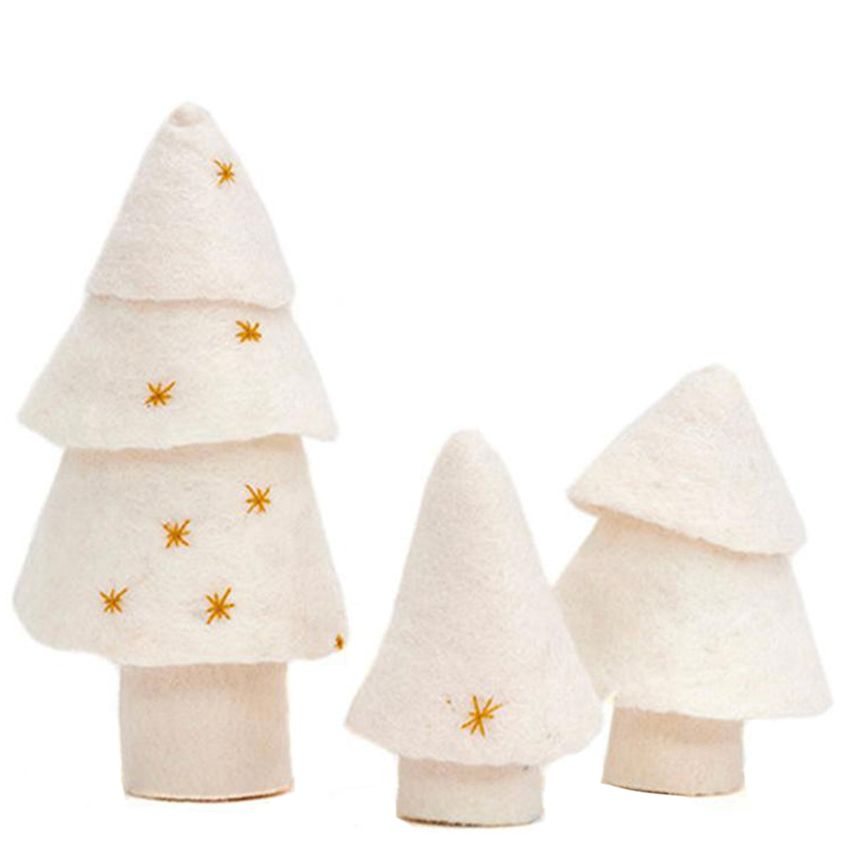 Muskhane Felt Layered Tree - Natural | Tea Pea