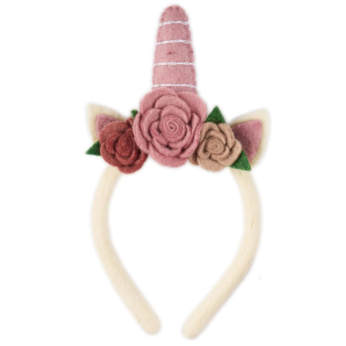 Pashom Nepal Felt Unicorn Headband | Handmade Easter | Tea Pea