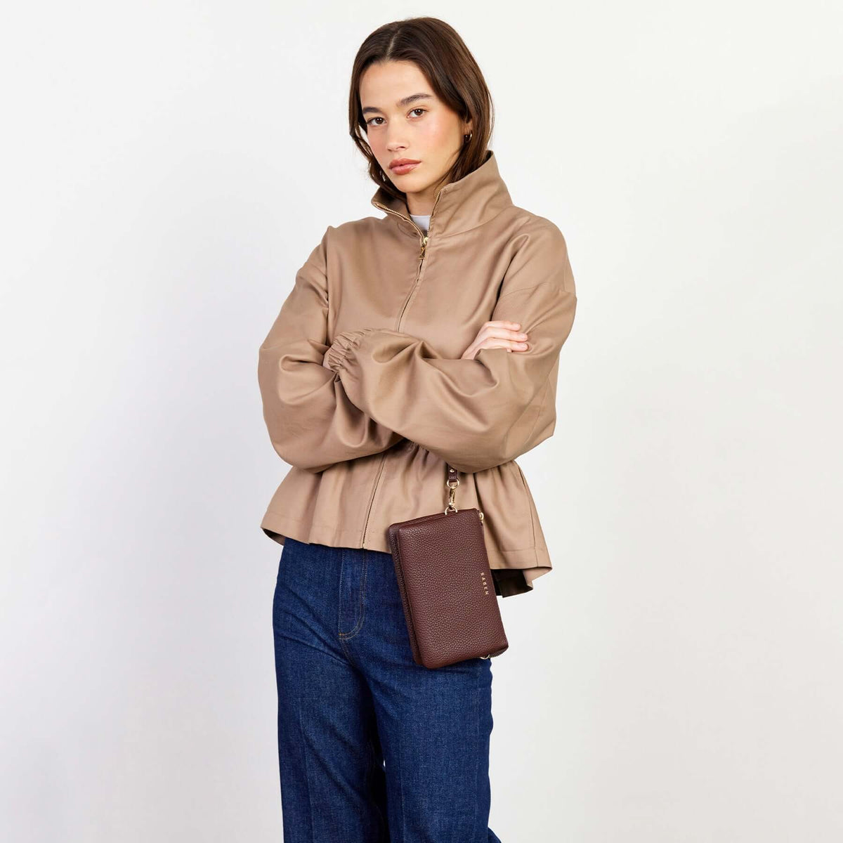 Saben Tilly Crossbody Bag - Espresso | Wallet-Clutch | Tea Pea