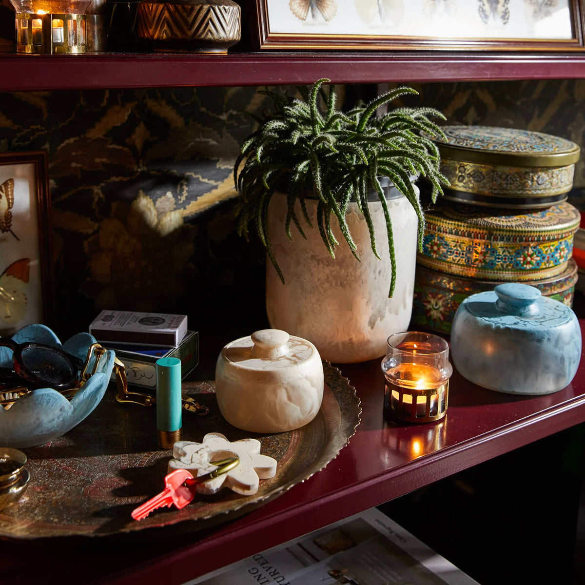 Sage x Clare Resin Amisha Vase - Vanilla | Tea Pea