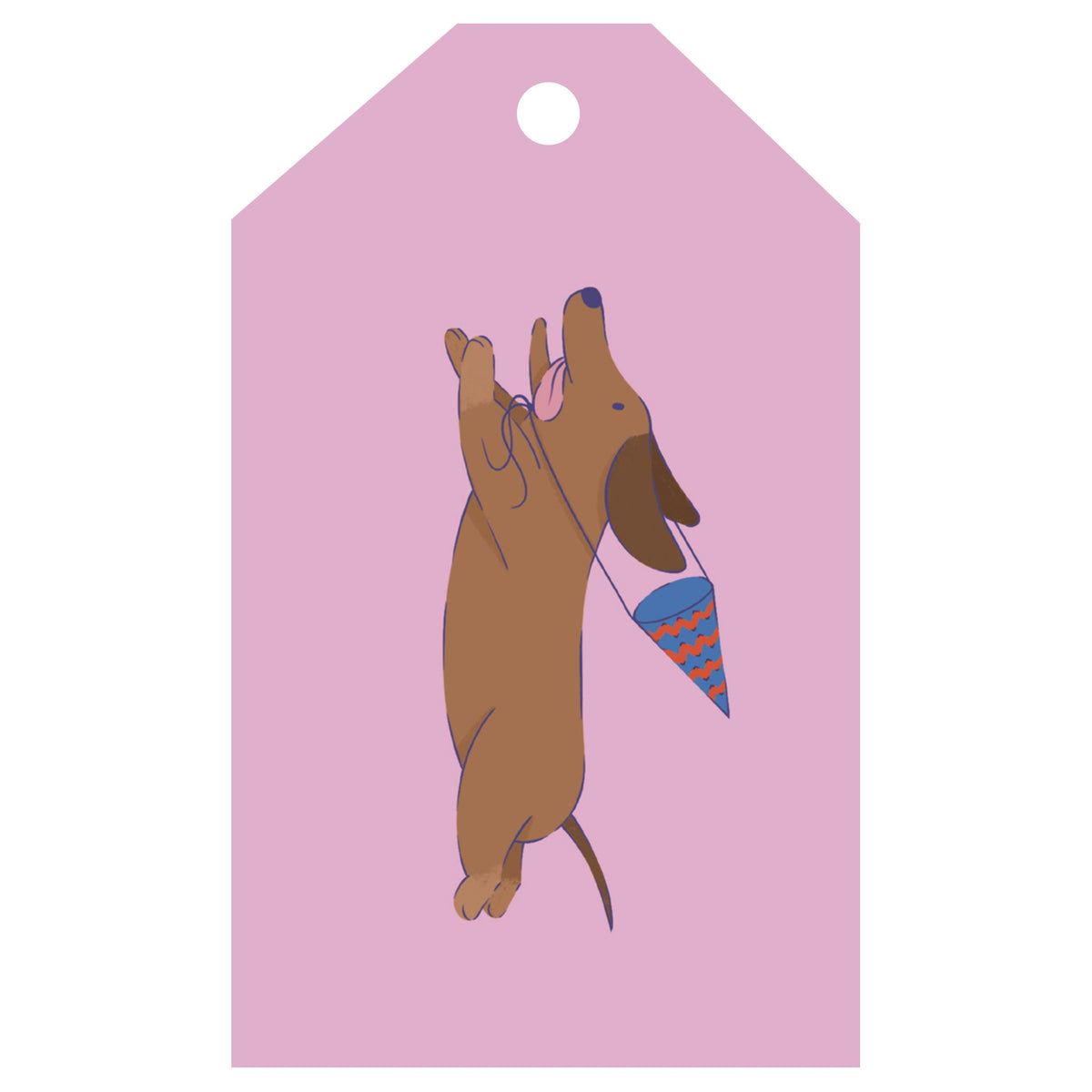 Tea Pea Gift Tag - Sausage Dog Sprint | Tea Pea