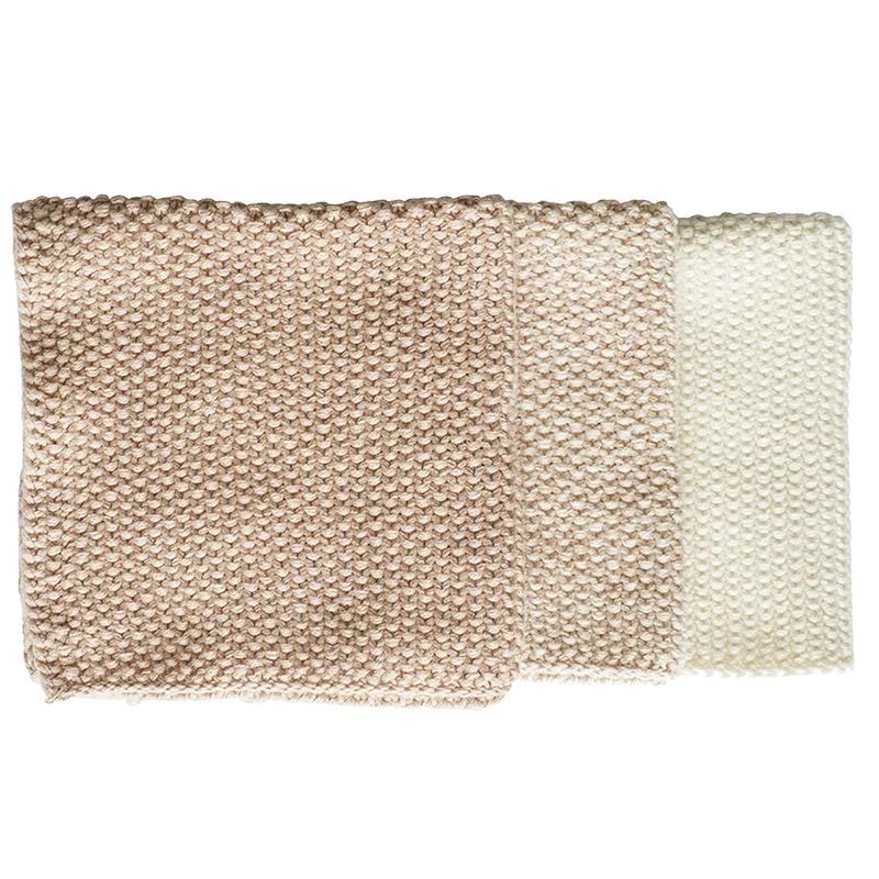 Bianca Lorenne Knitted Cotton Wash Cloth Set - Lavette Petal | Tea Pea