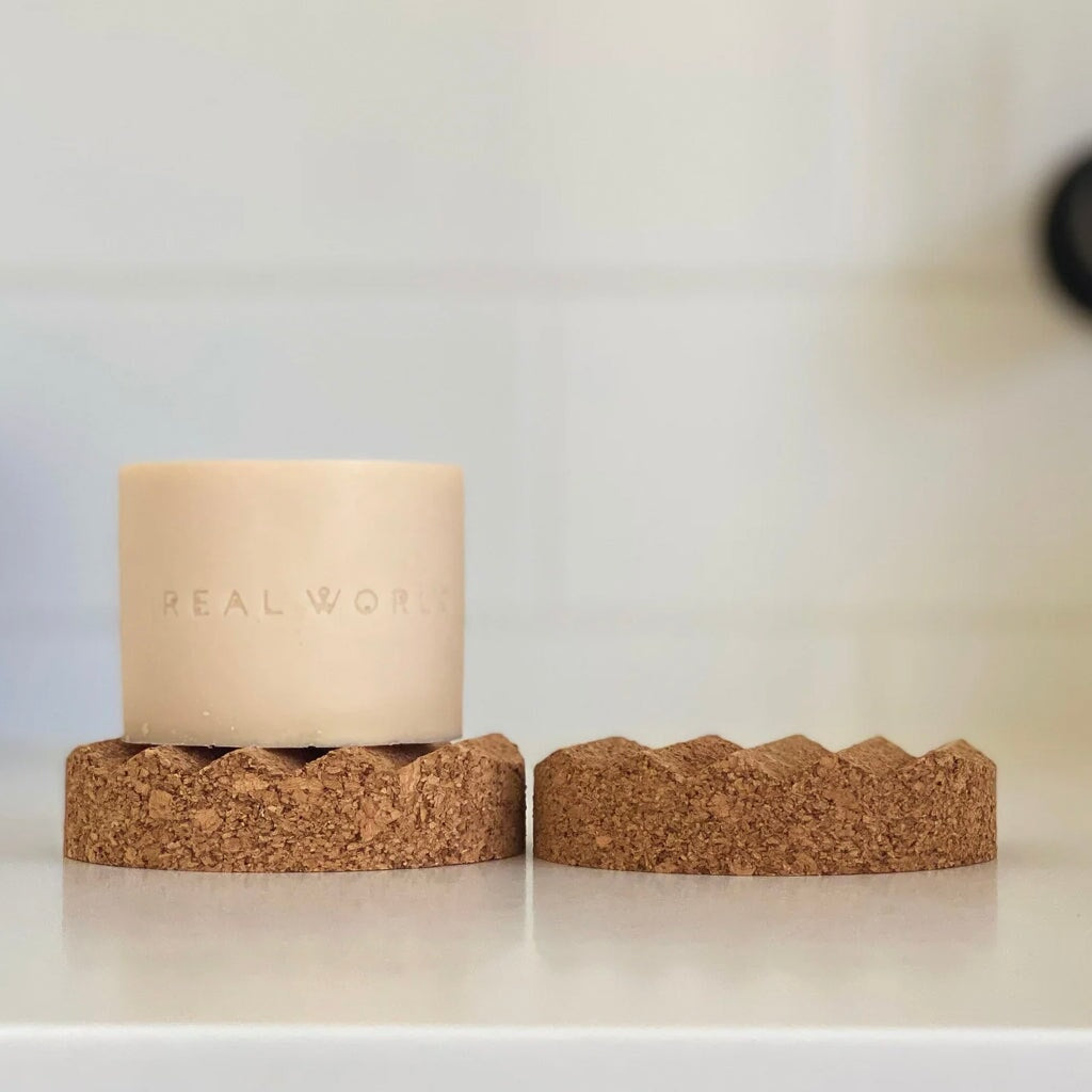 Real World NZ Natural Cork Soap Dish | Tea Pea